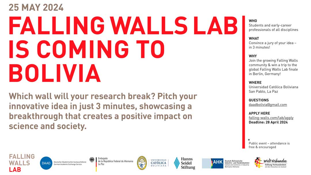 Concurso Internacional Falling Walls Lab Bolivia 2024 – Universidad ...